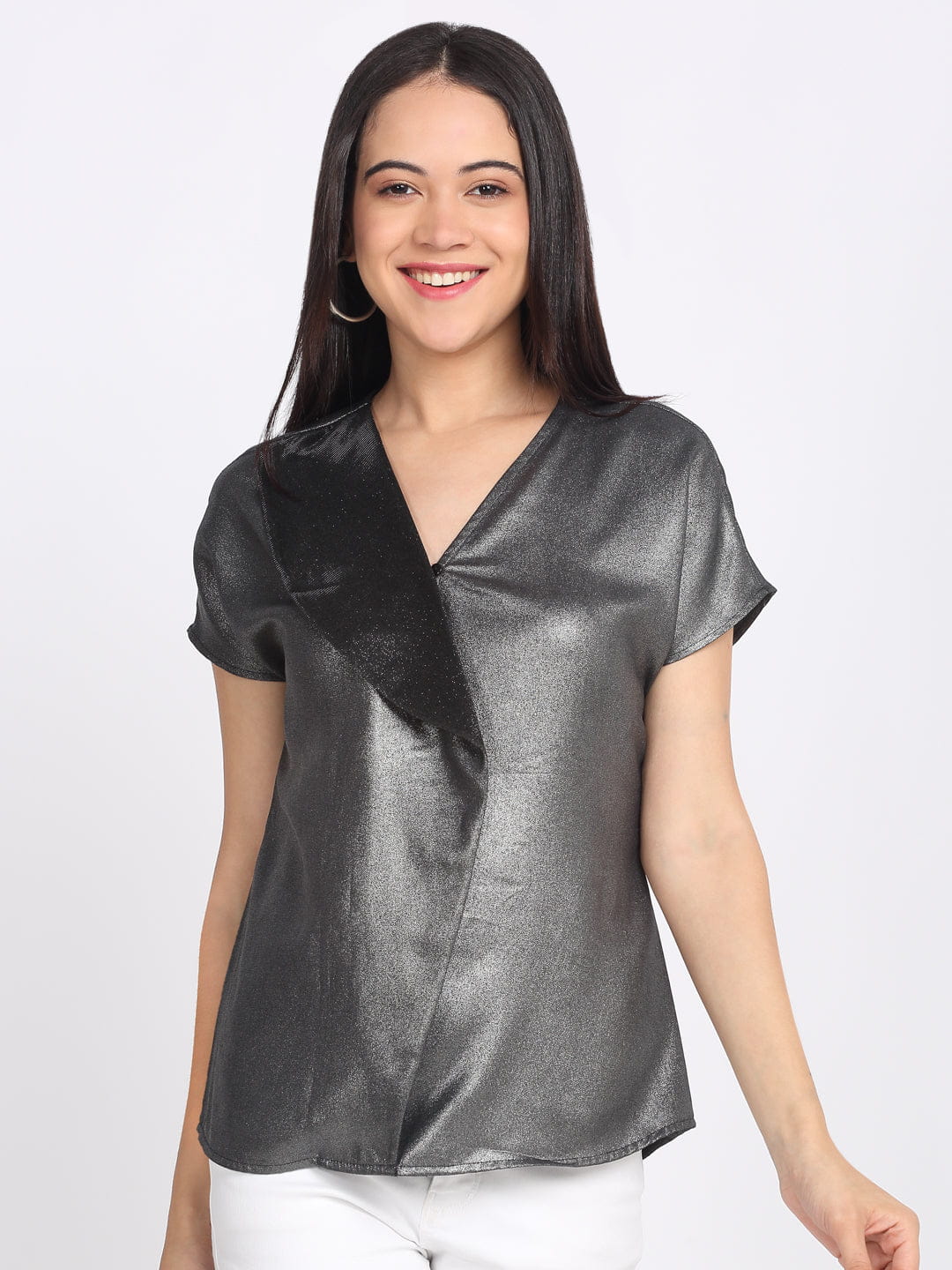Silvery Top | Buy tops for women – Shaye India